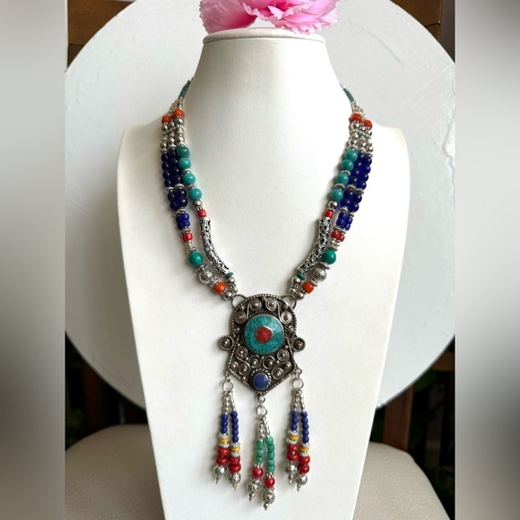 Himlayan | Jewelry | Stunning Three Strand Boho Style Tribal Theme ...